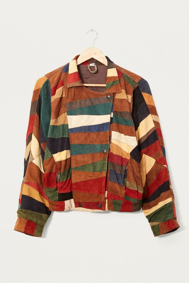 Urban Renewal Vintage Multi-Colour Suede Jacket | Urban Outfitters UK
