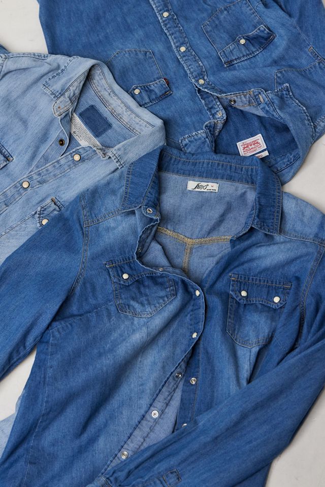 Urban Renewal Western Denim Shirt | Urban Outfitters UK