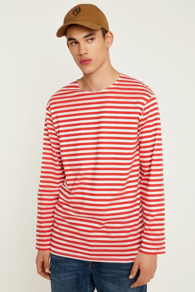 Urban Renewal Vintage Red Surplus Breton Stripe Long-Sleeve T-Shirt ...