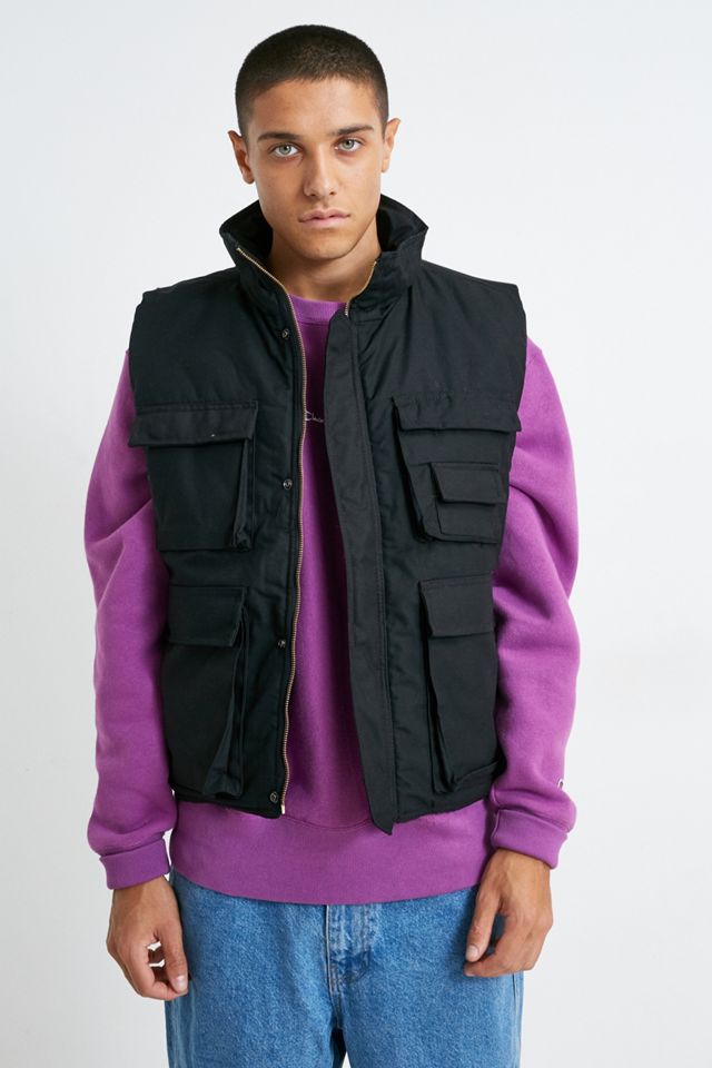 Urban Renewal Vintage Black Utility Gilet | Urban Outfitters UK