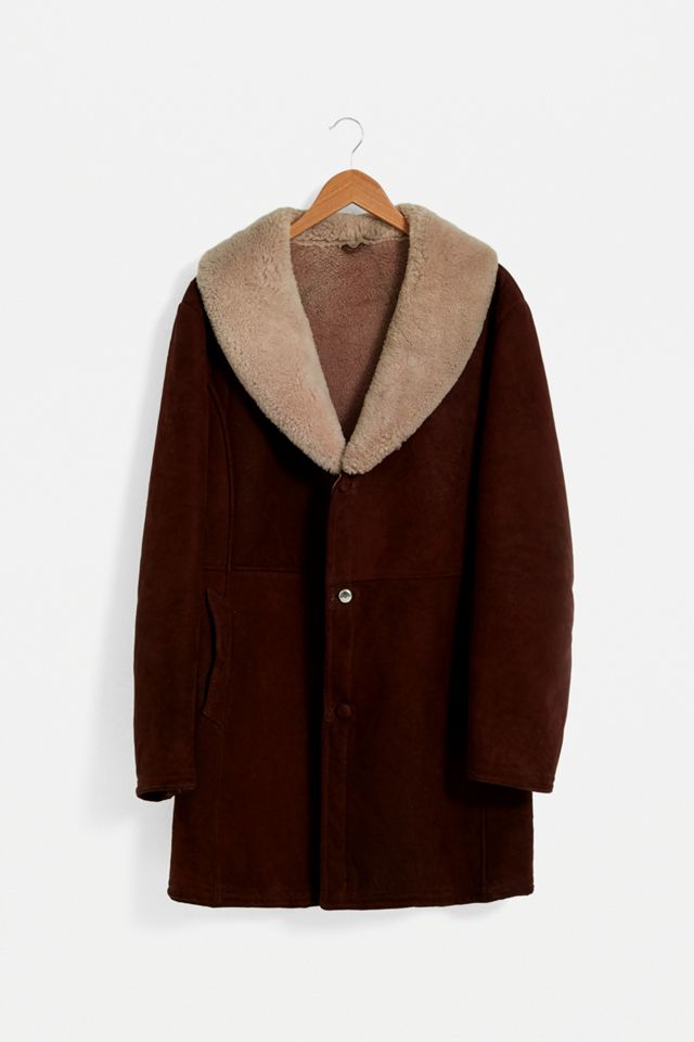 Urban Renewal One-Of-A-Kind Maniou Sheepskin Coat | Urban Outfitters UK