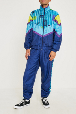 Urban Renewal Vintage One-of-a-Kind Blue Pattern Shell Suit | Urban ...
