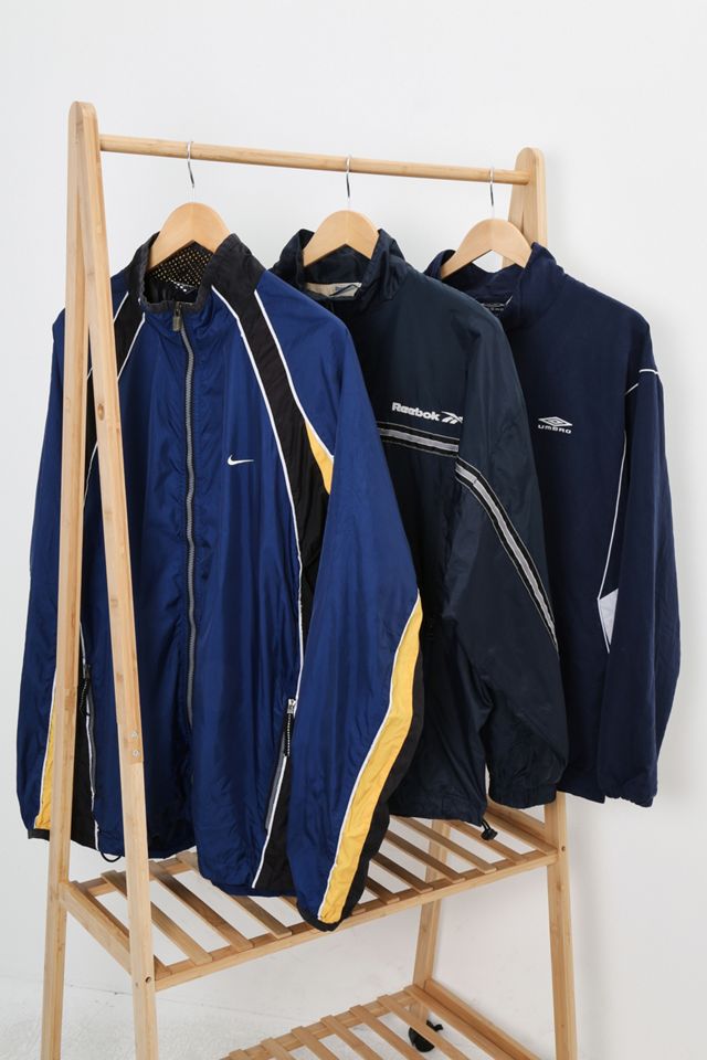 Urban Renewal Vintage Navy Branded Shell Coat | Urban Outfitters UK