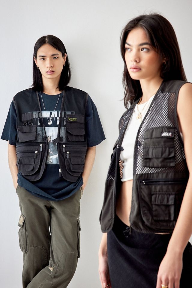 Urban Renewal Vintage Black Netted Mesh Vest | Urban Outfitters UK