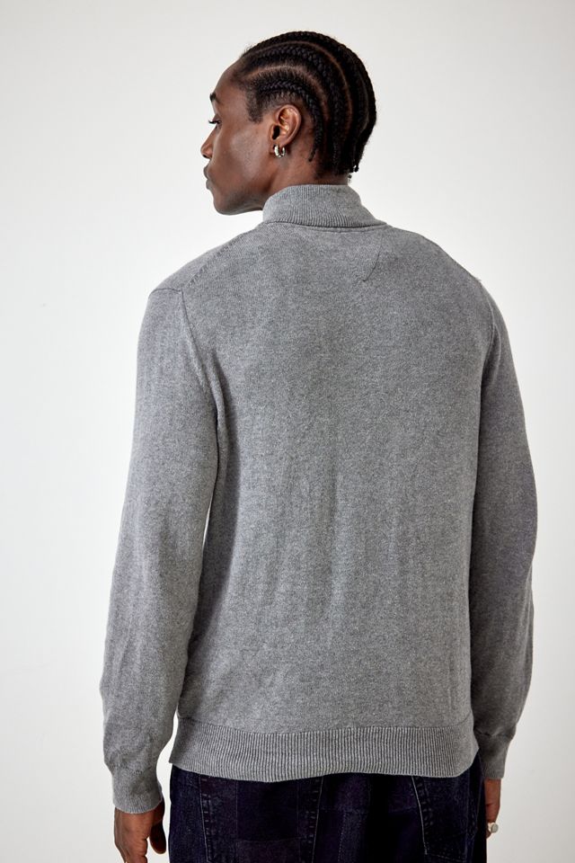 Urban Renewal Vintage Grey Branded Half-Zip Knit Jumper | Urban ...