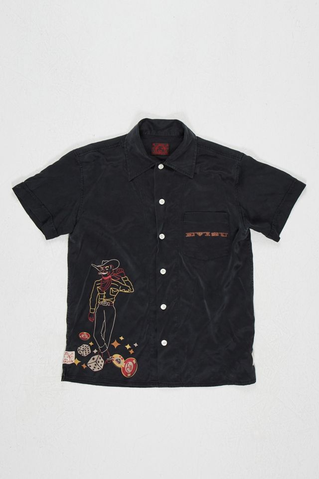 Urban Renewal One-Of-A-Kind Evisu Short Sleeve Button Shirt | Urban ...