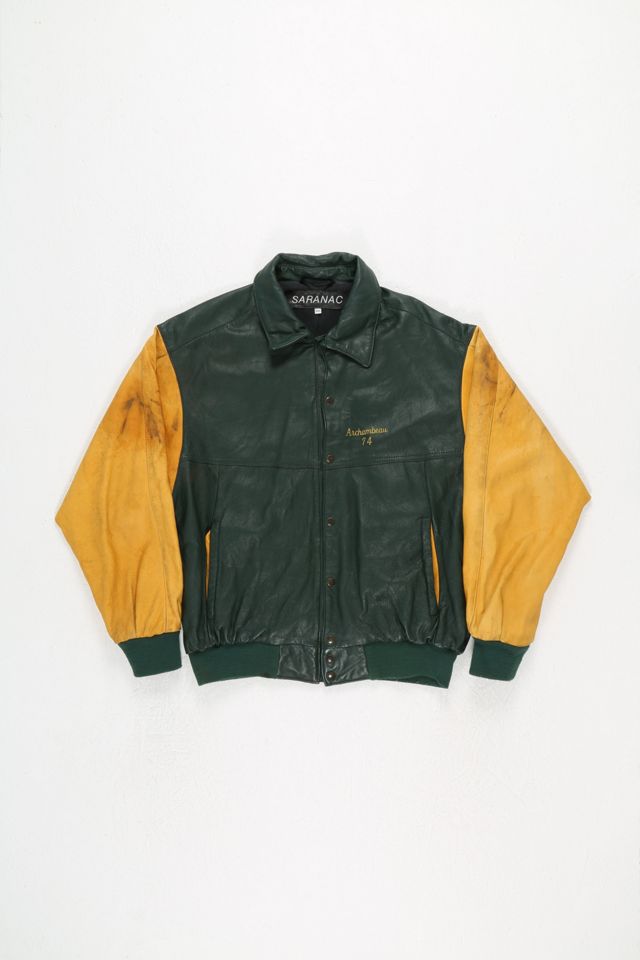 Urban Renewal One-Of-A-Kind Leather Racing Jacket | Urban Outfitters UK