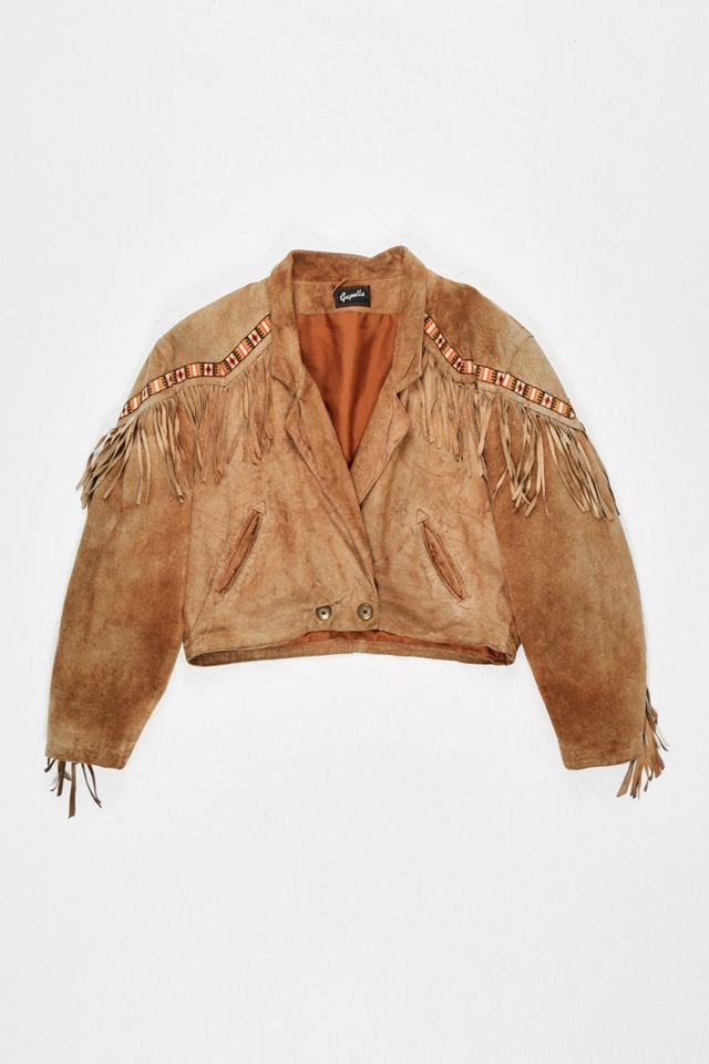 Urban Renewal One-Of-A-Kind Suede Tassel Jacket | Urban Outfitters UK