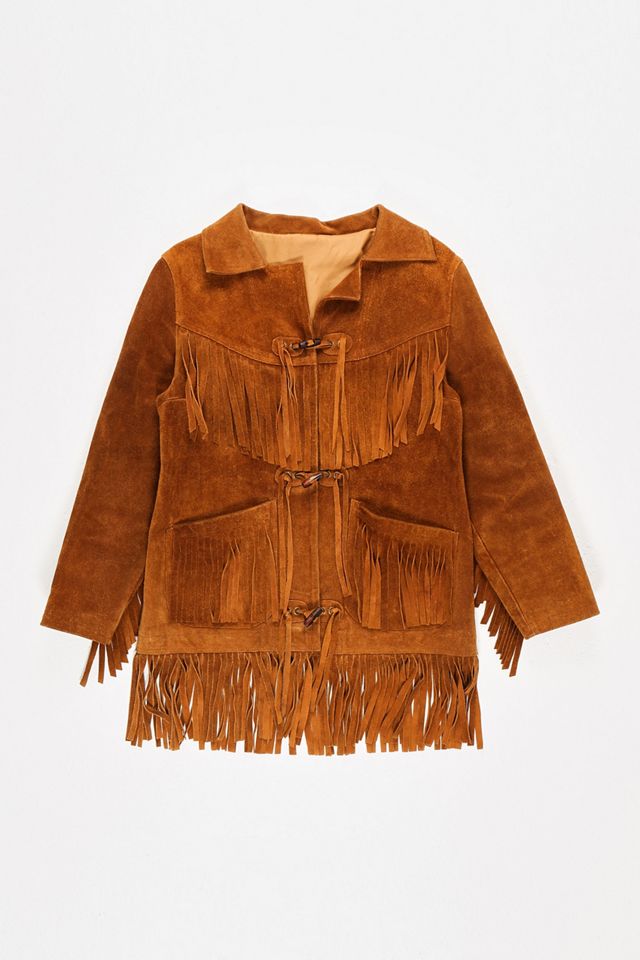 Urban Renewal One-Of-A-Kind Brown Suede Tassel Toggle Jacket | Urban ...