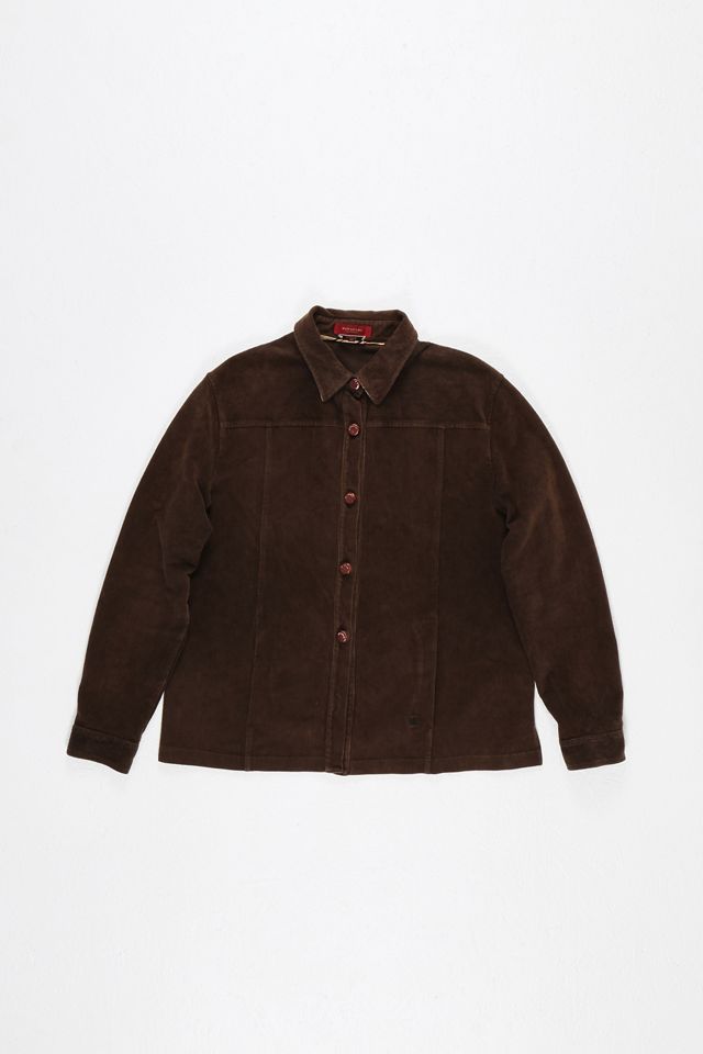 Urban Renewal One-Of-A-Kind Burberry Cord Shacket | Urban Outfitters UK