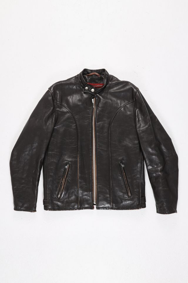 Urban Renewal One-Of-A-Kind Schott NYC Fleece Lined Leather Jacket ...