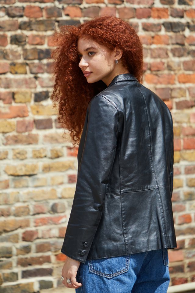 Urban Renewal Leather Blazer | Urban Outfitters UK