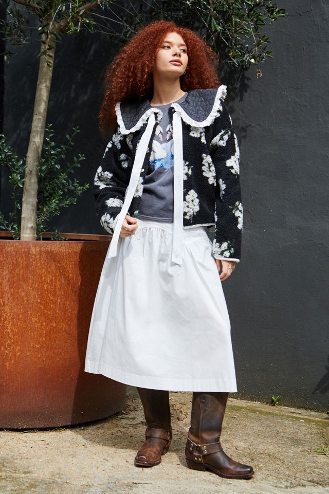 Urban Renewal Made From Remnants Flora Quilted Fleece | Urban Outfitters UK