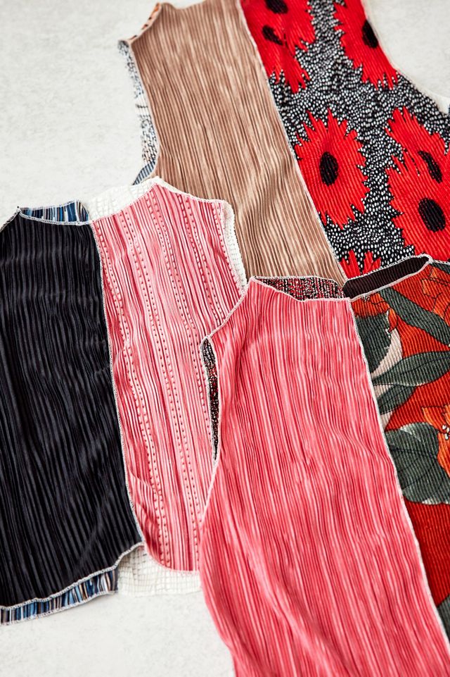 Urban Renewal Remade From Vintage Spliced Plisse Tank Top | Urban ...