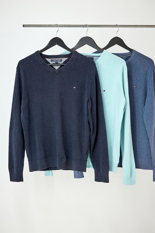 Urban Renewal Vintage Blue Branded Knit Jumper | Urban Outfitters UK