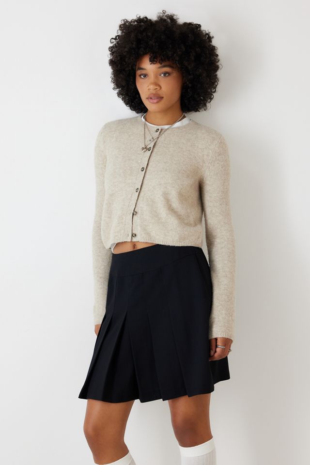 Jupe Mini Plissée Noire Vintage Urban Renewal | Urban Outfitters FR