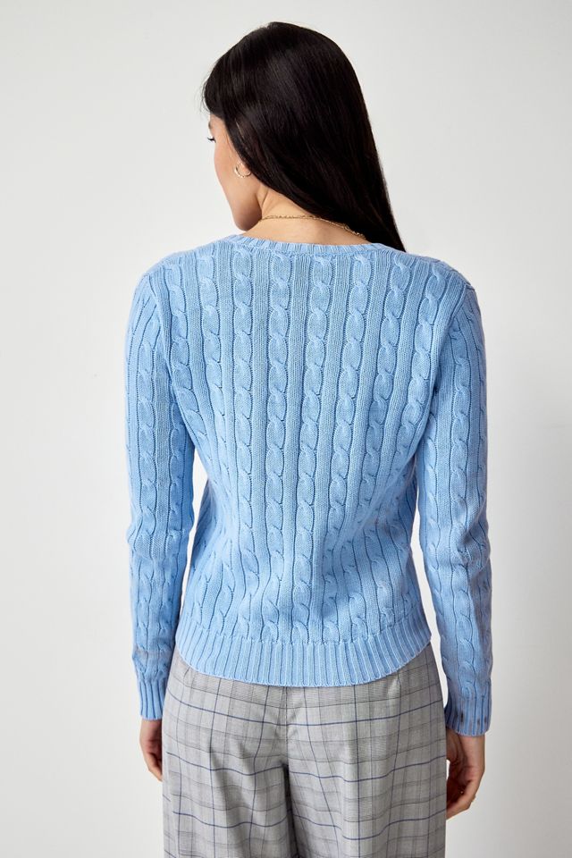 Urban Renewal Vintage Branded Cable Knit Jumper | Urban Outfitters UK