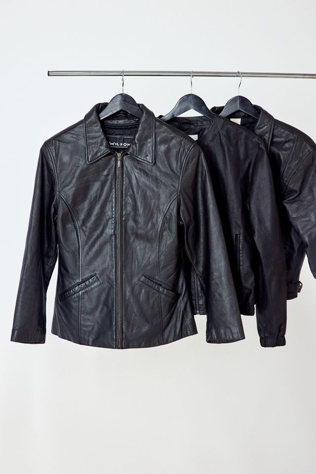 Urban Renewal Vintage Zip-Up Leather Jacket | Urban Outfitters UK