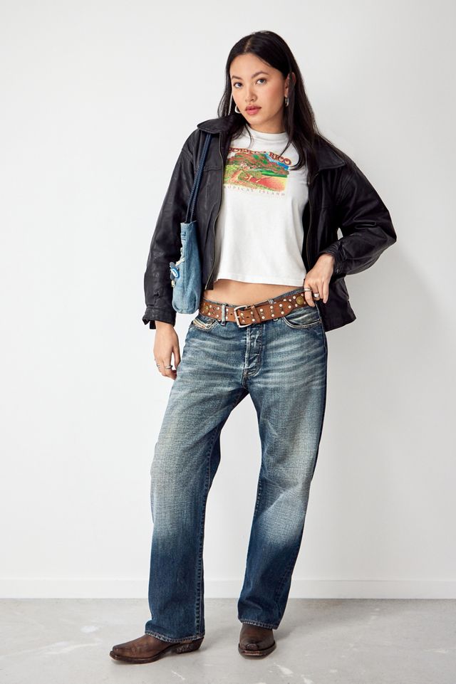 Urban Renewal Vintage Zip-Up Leather Jacket | Urban Outfitters UK