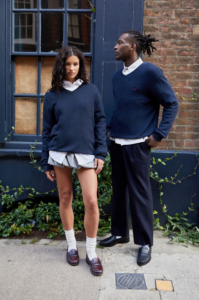 Suéter de Punto Azul de Marca Vintage Urban Renewal | Urban Outfitters ES