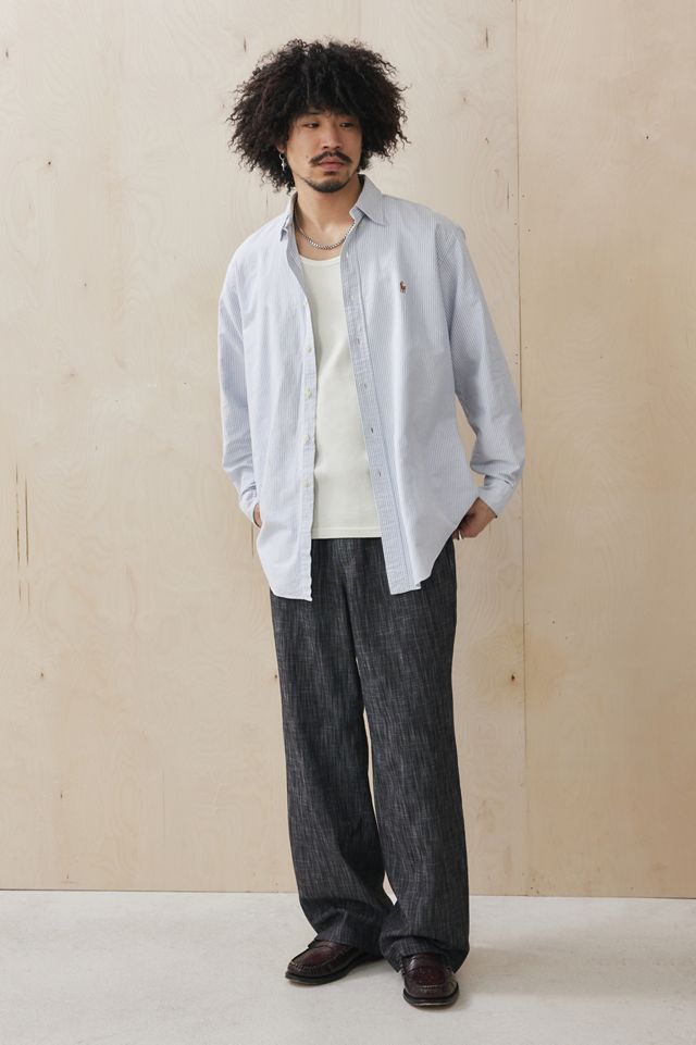 Archive At UO Black Textured PJ Pants | Urban Outfitters UK