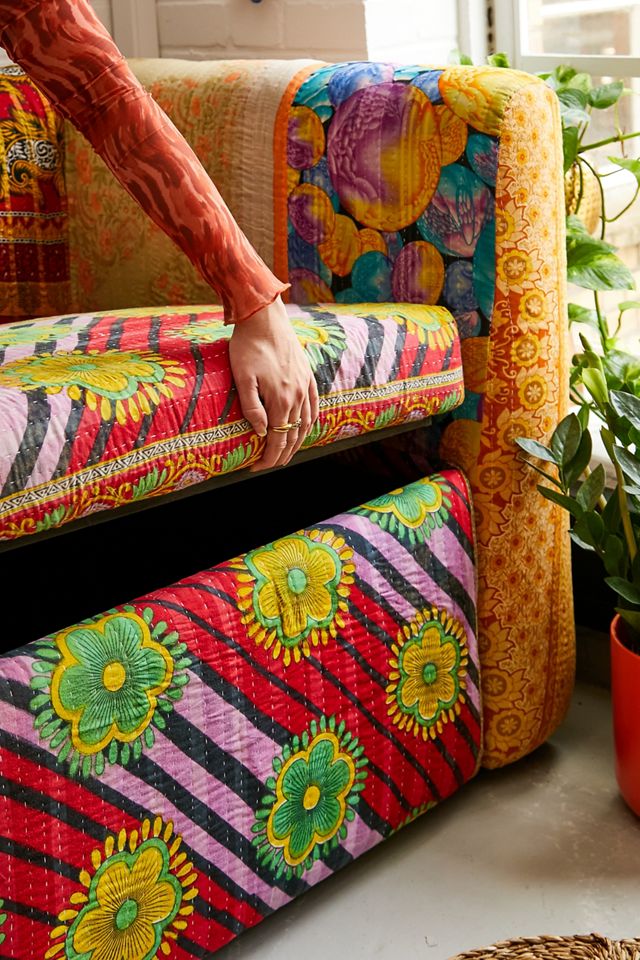 Urban Renewal One-Of-A-Kind Kantha Upholstered Corner Chair | Urban ...