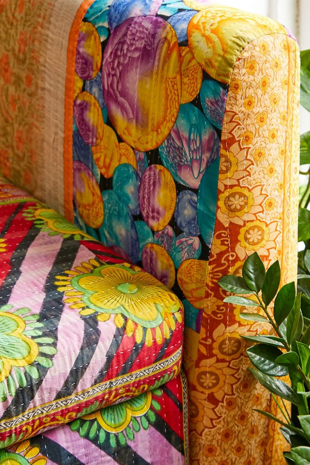 Urban Renewal One-Of-A-Kind Kantha Upholstered Corner Chair | Urban ...