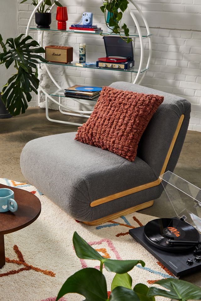 Jackson Grey Lounge Chair | Urban Outfitters UK