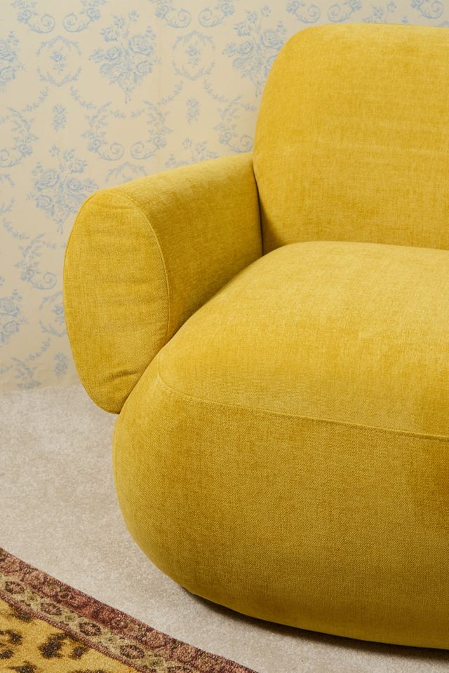 Scott Mustard Lounge Chair | Urban Outfitters UK