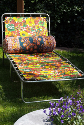 Urban Renewal Vintage Yellow 70s Floral Sun Lounger - Set Of 2 | Urban ...