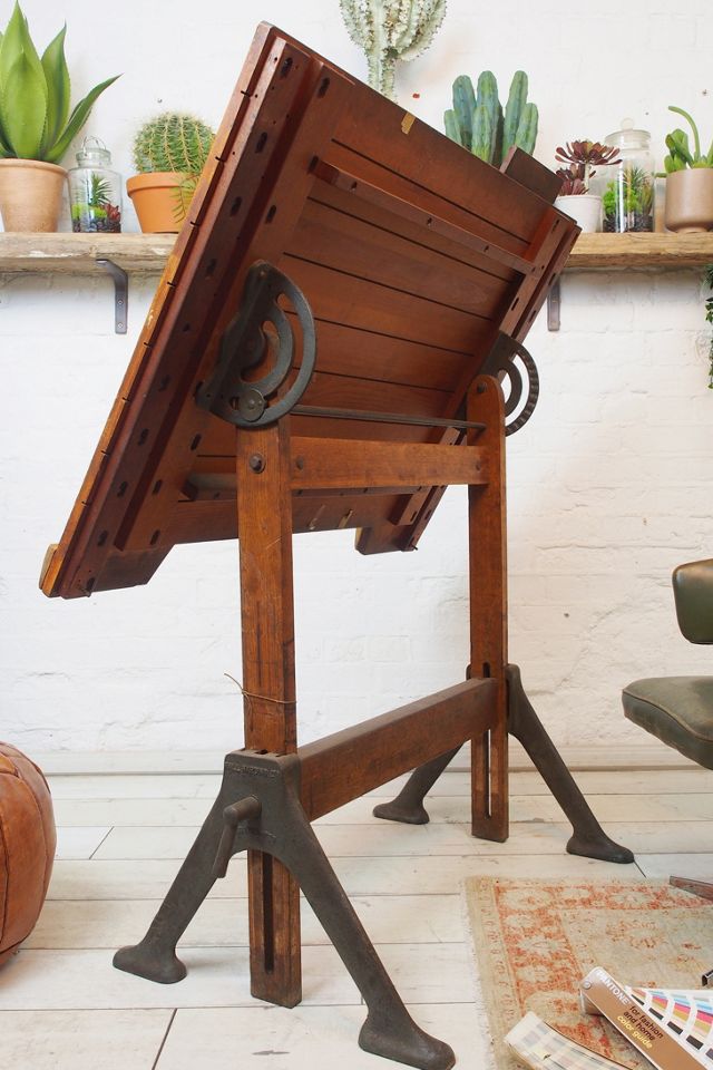 Urban Renewal Vintage Hall & Harding Of Westminster Architects Desk ...