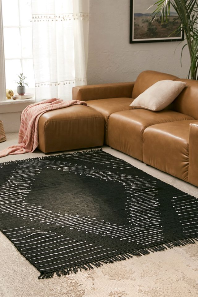 Wyatt Braided White 5X7 Rug | Urban Outfitters UK