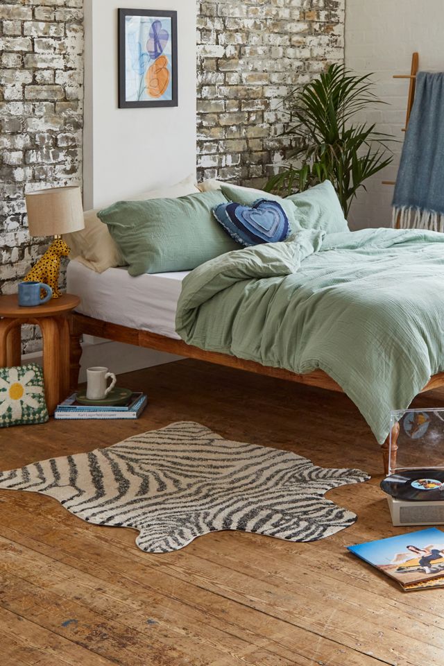 Zebra Shaped Rug | Urban Outfitters UK