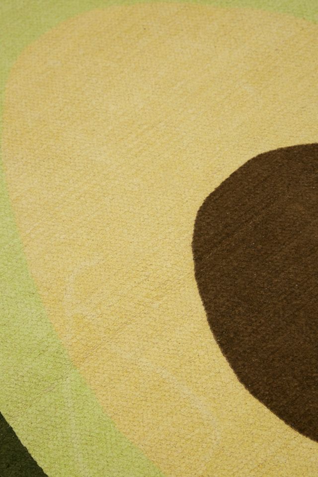 Avocado Round Rug | Urban Outfitters UK