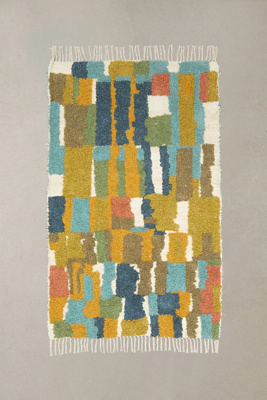 Miri Green Shaggy 3x5 Rug | Urban Outfitters UK