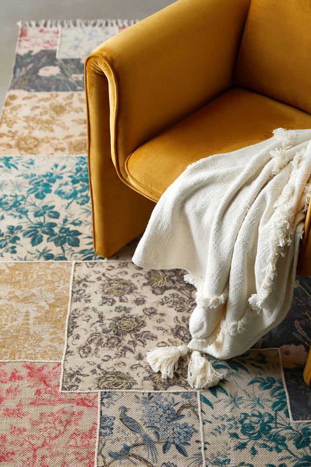 Tapis 5x 7 patchwork floral | Urban Outfitters FR