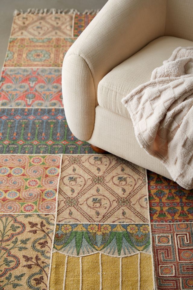 Geometric Patchwork 5x7 Rug | Urban Outfitters UK