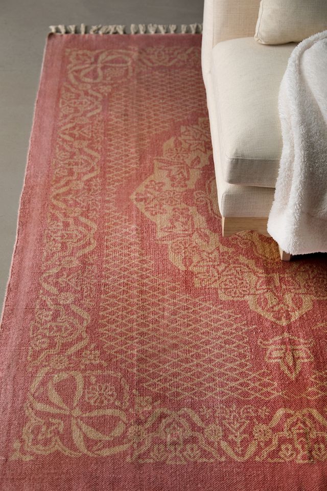Allura Pink Brushed 5x7 Rug | Urban Outfitters UK