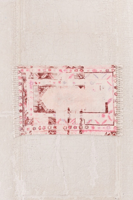 Celia Faded 2x3 Pink Printed Chenille Rug | Urban Outfitters UK
