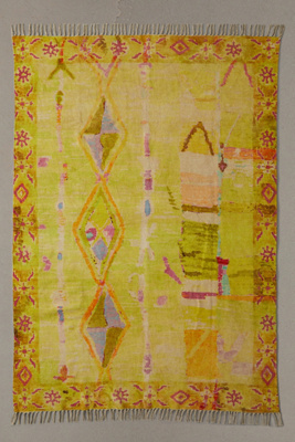 Tapis 5 x 7 Paxi vert | Urban Outfitters FR