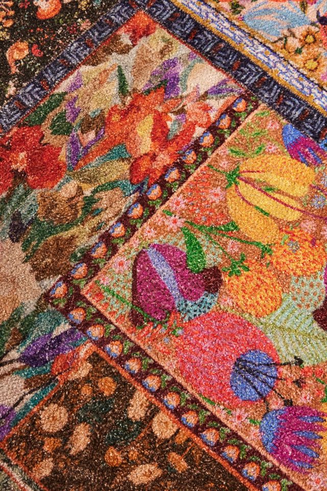 Woodland Patchwork 2x3 Rug | Urban Outfitters UK