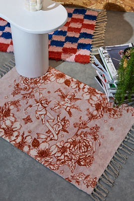 Cherub Toile Print 2x3 Rug | Urban Outfitters UK