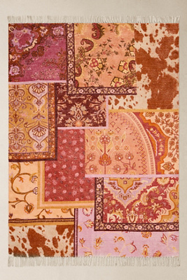 Pink Priscilla 5x7 Rug | Urban Outfitters UK