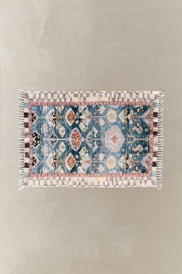 Jozsa Teal 2x3 Rug | Urban Outfitters UK