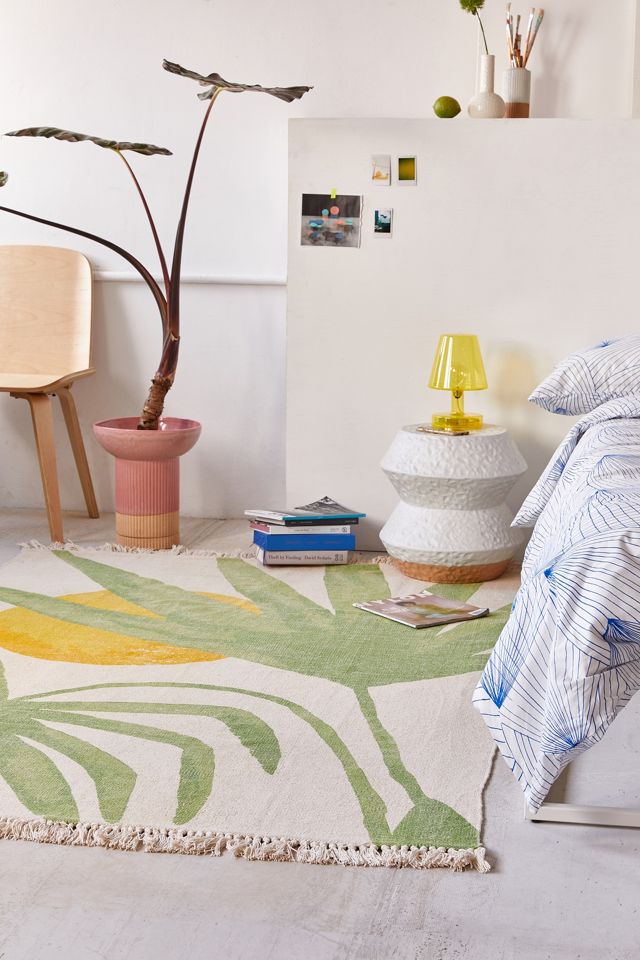 Sunrise Palms 5x7 Printed Rug | Urban Outfitters UK
