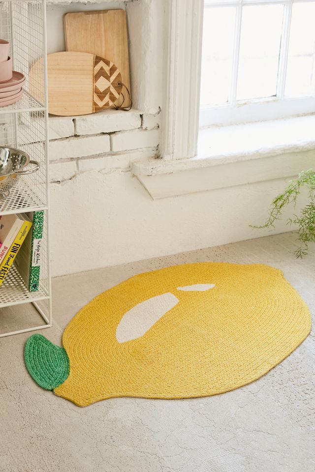 Printed Lemon Rug | Urban Outfitters UK