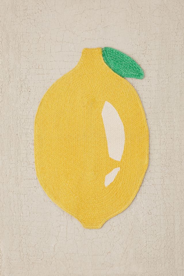 Printed Lemon Rug | Urban Outfitters UK