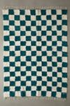 Checkerboard Green 5x7 Rug | Urban Outfitters UK