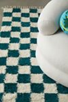 Checkerboard Green 5x7 Rug | Urban Outfitters UK