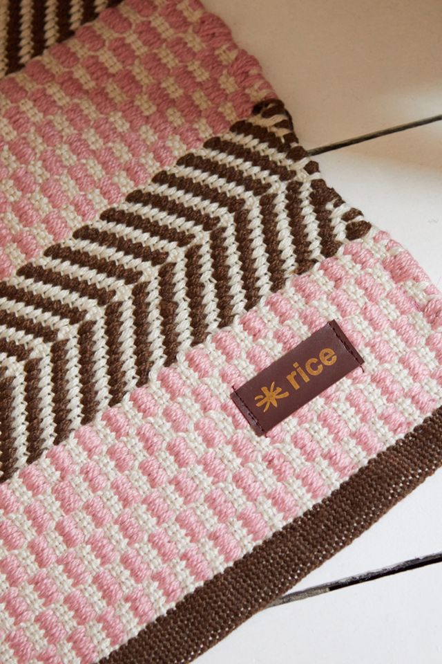 Pink Woven Rug | Urban Outfitters UK
